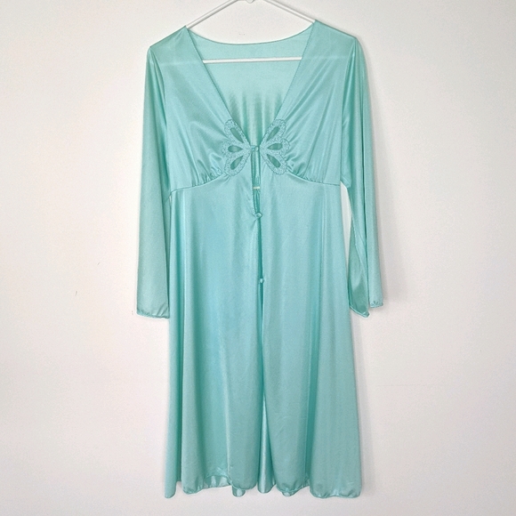 Vintage | Intimates & Sleepwear | Vintage Lorraine Blue 2 Piece Sleep ...